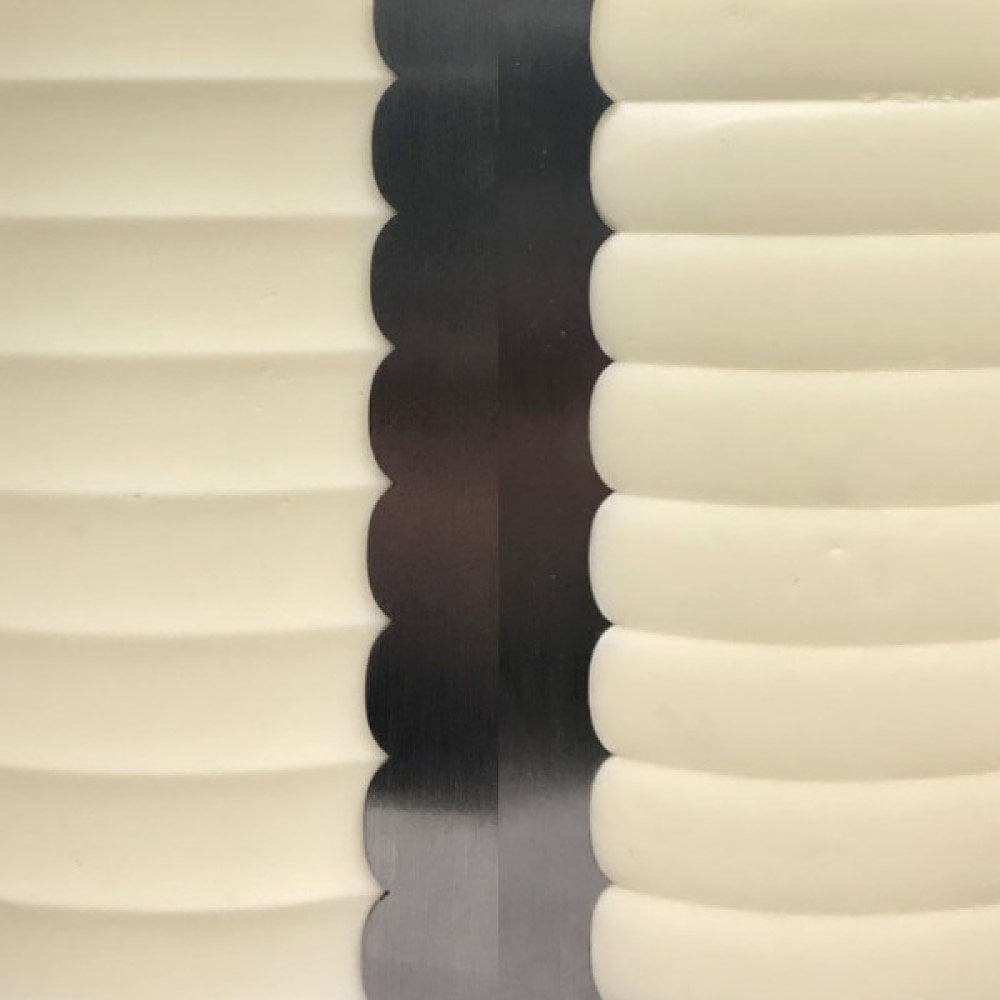 Evil Genius Large Scalloped Double Sided Contour Comb - Cakessprinkles